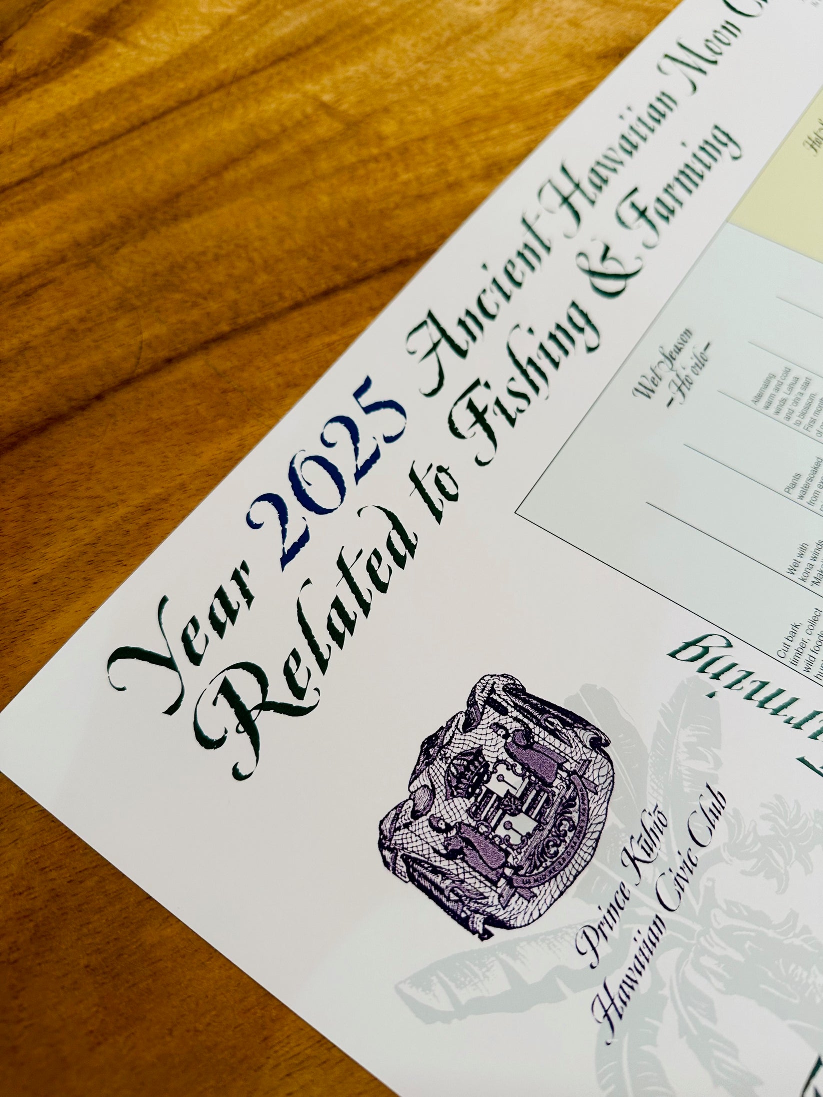 2024-2025 PKHCC Hawaiian Moon Calendar – Native Intelligence